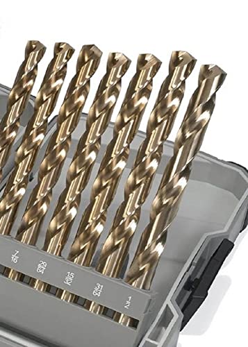 Montana Brands MB-64874 29 Piece 135 Degree Cobalt Jobber Drill Bit Set w/HD case