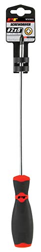 Performance Tool W30965 Phillips #2x8-Inch Screwdriver with Clear Handle