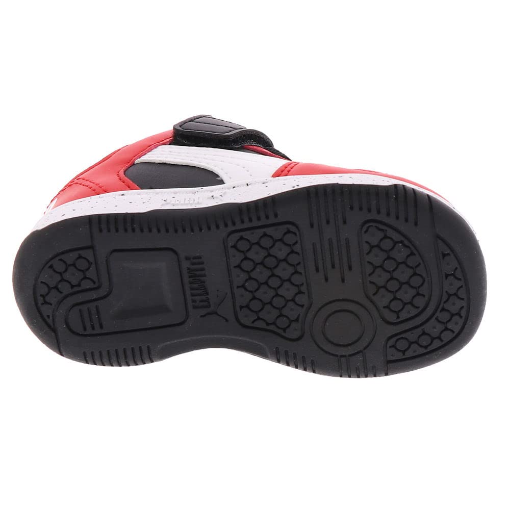 PUMA Rebound Layup LO Speck INF Boys InfantToddler Sneaker 5 M US Toddler BlackRedWhite