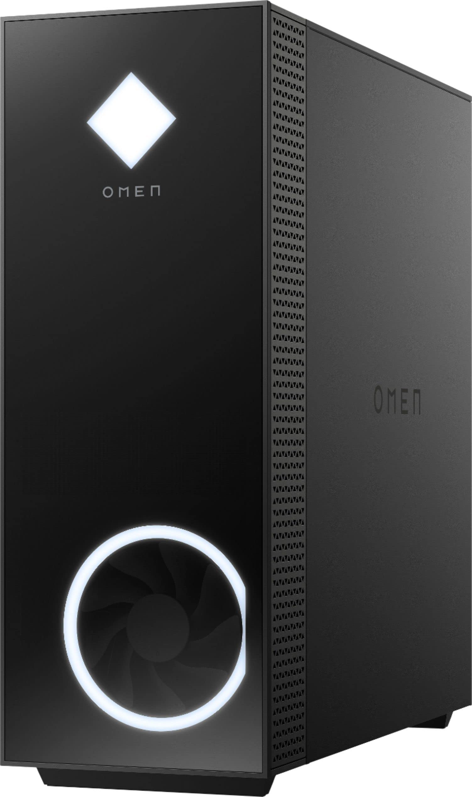 Latest HP OMEN 30L Gaming Desktop | AMD Ryzen 5 5600G 6-Core | AMD Radeon RX 6600 XT 8GB | 16GB DDR4 1TB SSD 2TB HDD | WiFi | BT | USB-C | Tempered Glass Side Panel | Win11 Pro