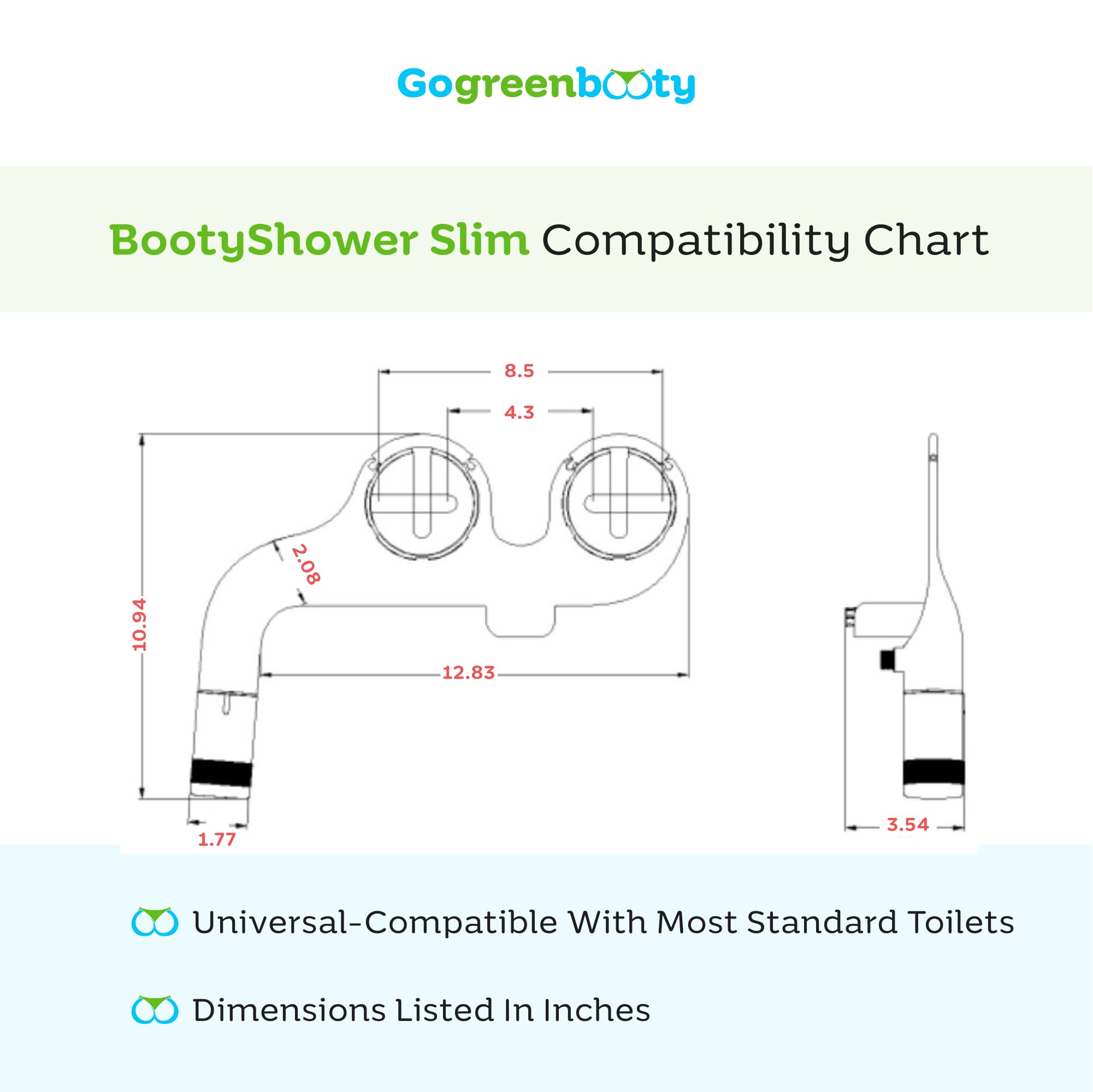 Slim Bidet. Say no to the endless wiping. Upgraded Includes all you need. Ships from a small USA business!