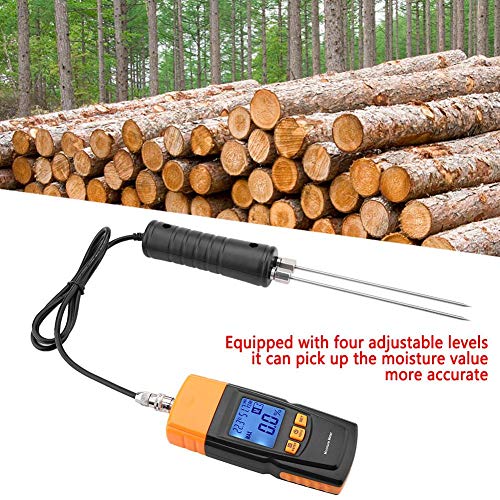 Multfunctional Dampness Meter GM620 Water Detector Adjustable Wood Moisture Tester for Wood Bamboo Cotton Paper