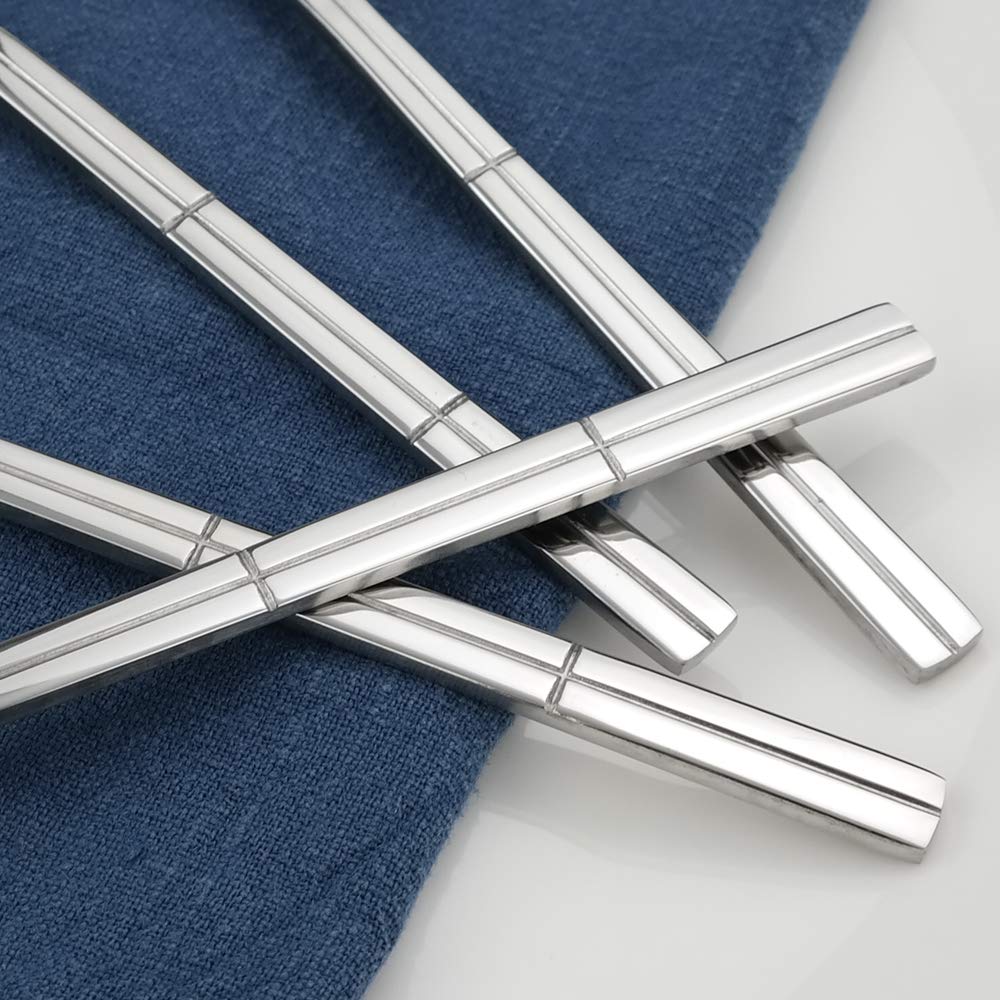 Lesbin Stainless Steel Flatware Dessert Spoon, Set of 12