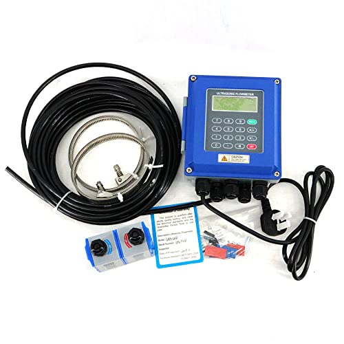 QYTEC Hose Timer Ultrasonic Flow Meter TUF-2000B-TM-1 Transducer DN50mm-DN700mm Ultrasonic Liquid Flowmeter Wall Mounted Type ModBus Water Flow Meter Water Timer