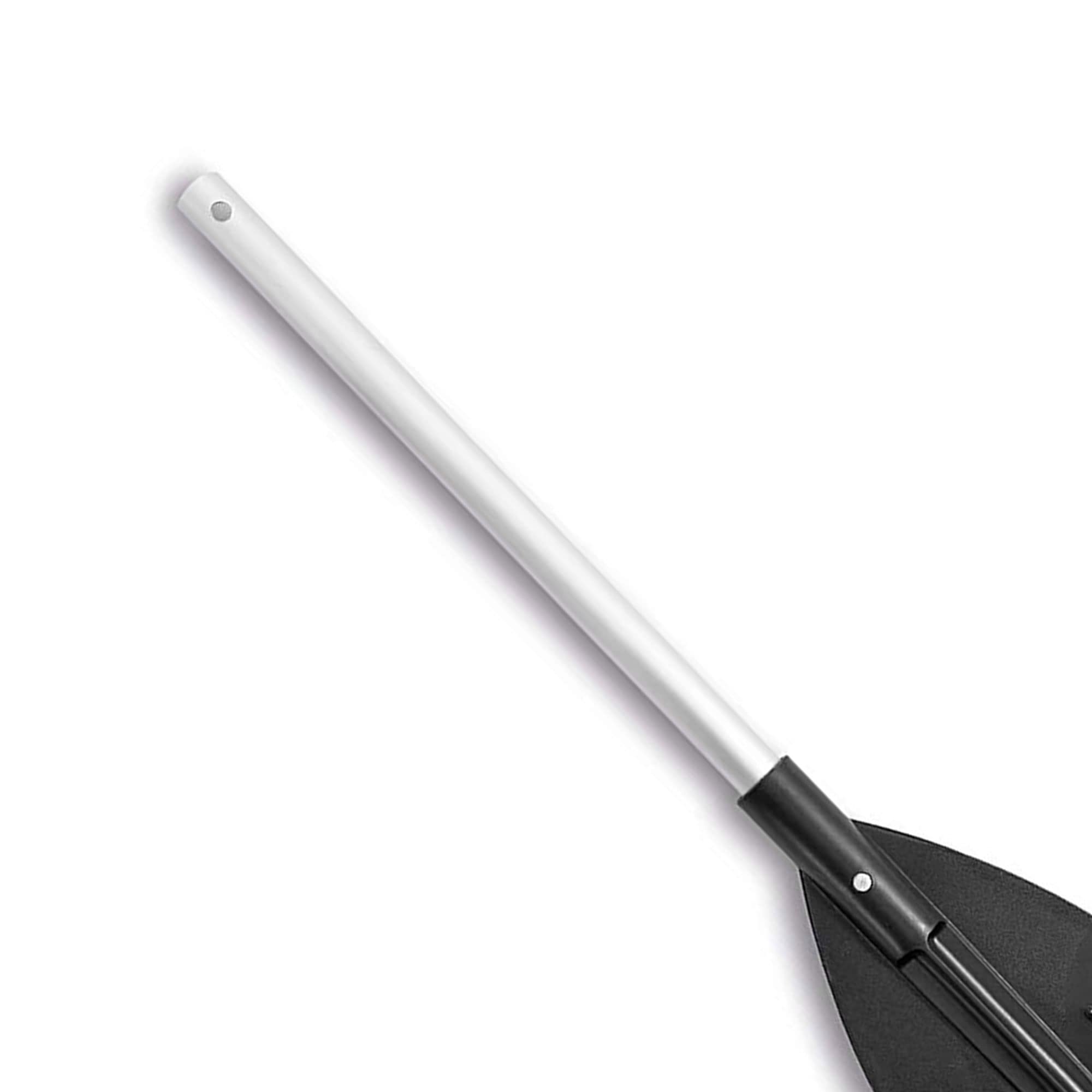 Intex 69625E 54 Inch Paddle Black 2 Piece Lightweight Aluminum Dual Purpose Inflatable Boat Oars with Ribbed Blades and Retainer Rings, Pair