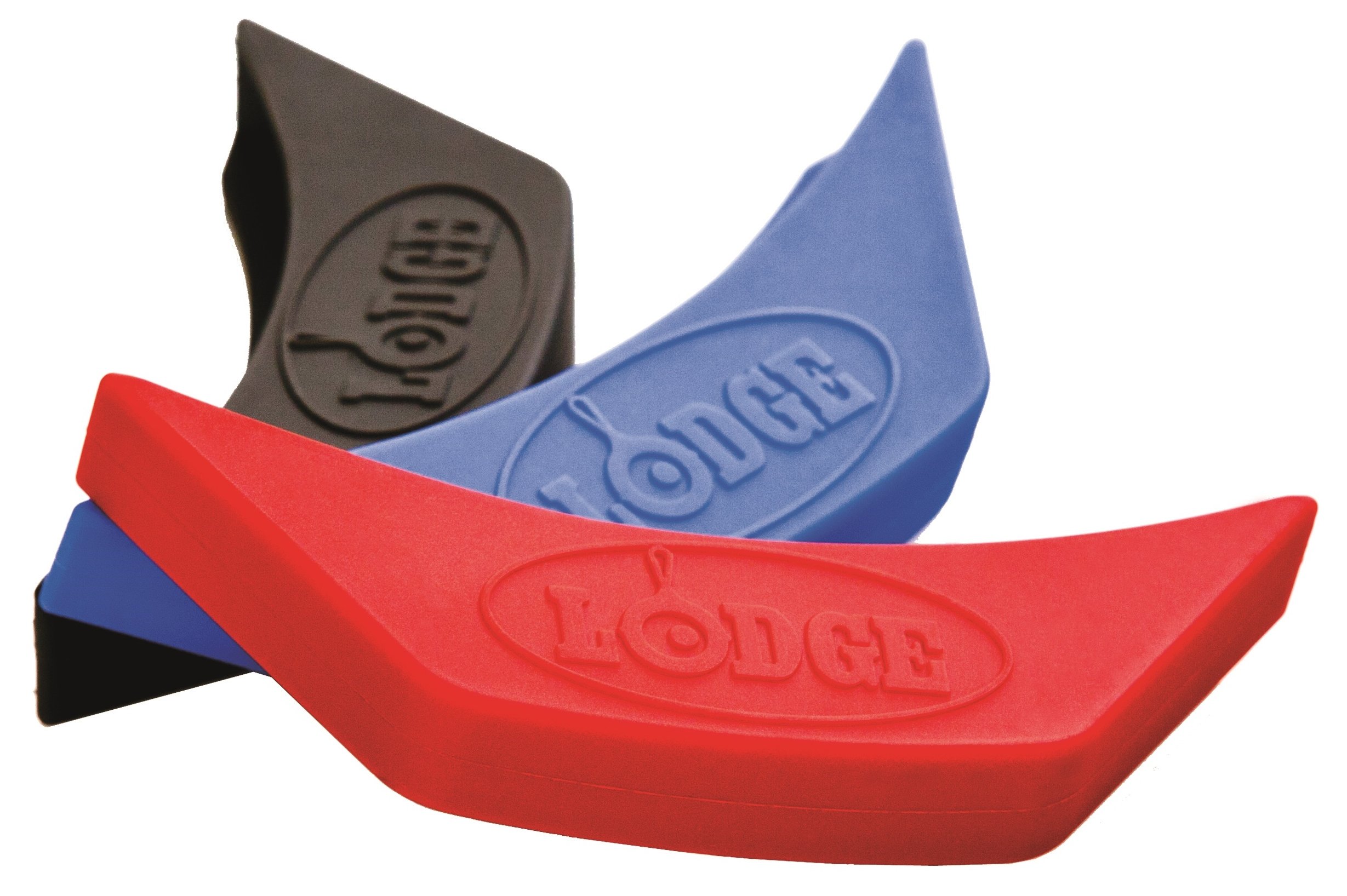 Lodge Cast Iron Skillet with Red Silicone Hot Handle Holder, 10.25-inch & ASAHH41 Silicone Assist Handle Holder, Red, 5.5" x 2"