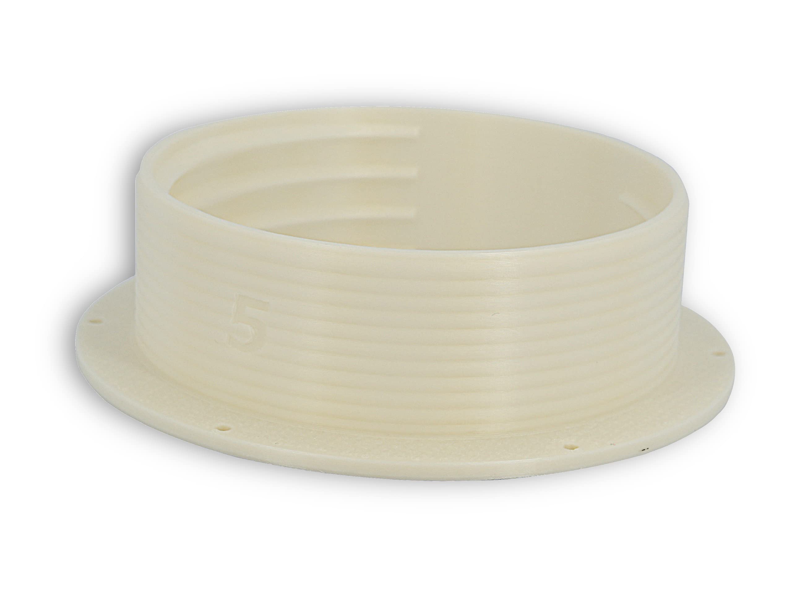 intulon Portable A/C AC Air Conditioner Exhaust Hose Flange Wall Mount - Omnidirectional Clockwise Counterclockwise 5CWMOUNT 5CCWMOUNT 5MNT (5 inch)