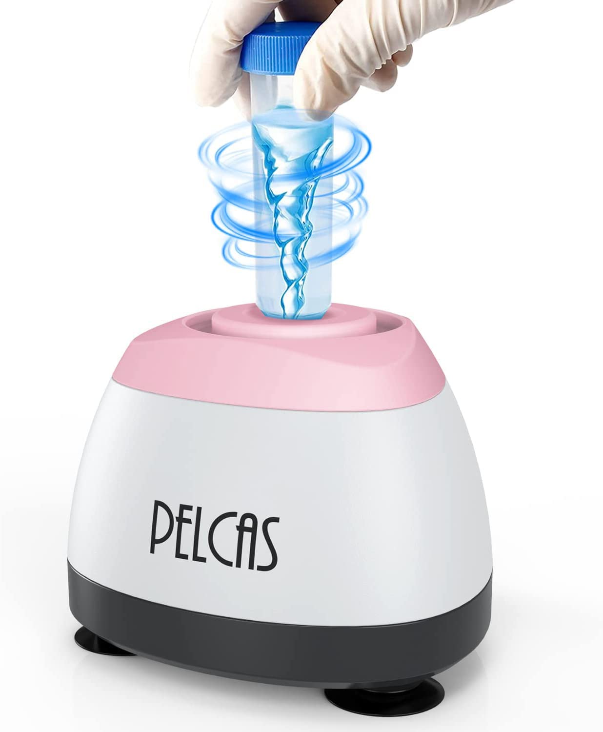 PELCAS Mini Vortex Mixer, 3000RPM Vortex Shaker with Touch Function, Ink, Nail Polish, Eyelash Glue, Acrylic Paints Mixing, Lab Vortex for Test Tubes and Centrifuge Tubes