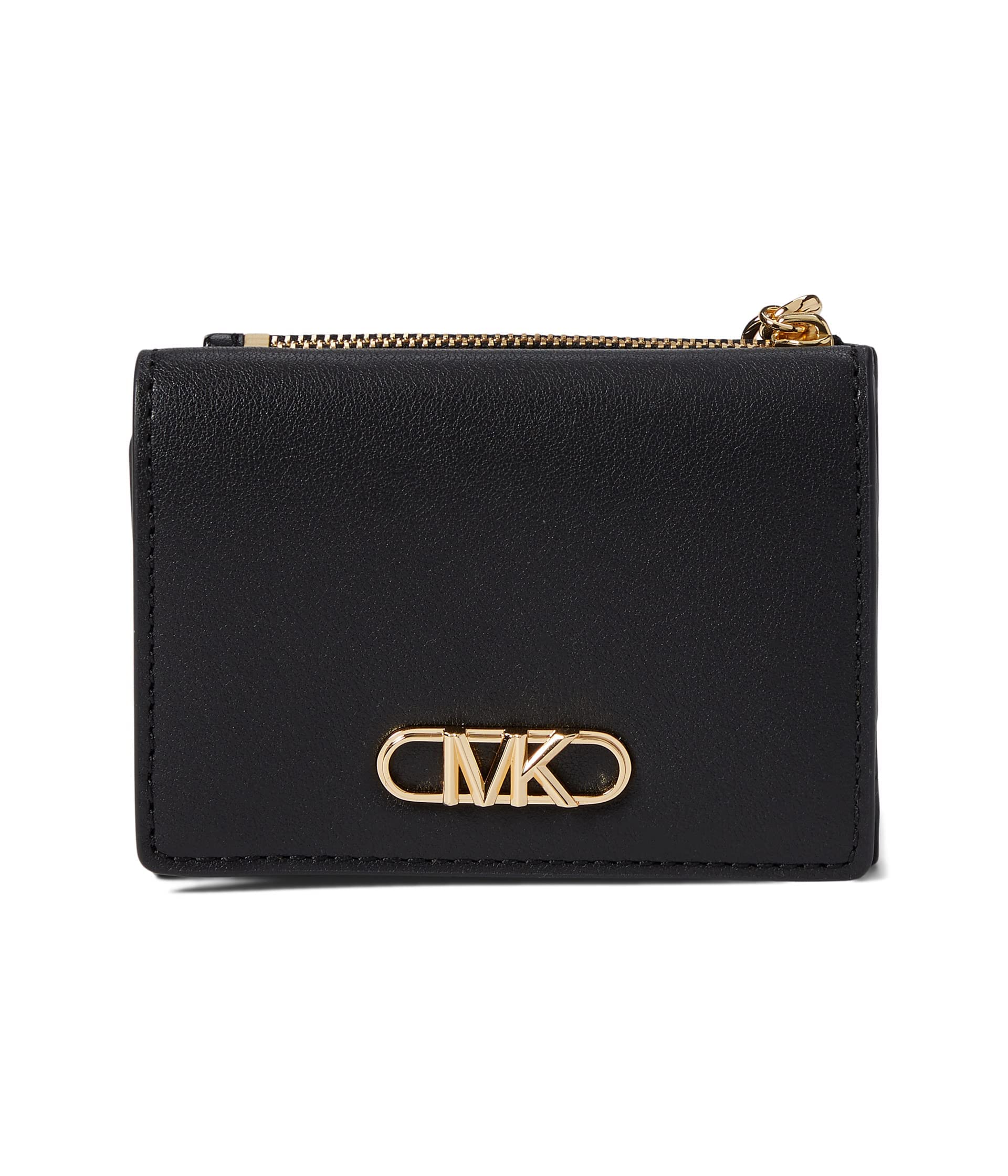 Michael Kors Parker Medium Flap Trifold Black One Size