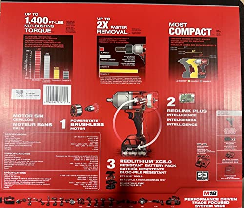 Milwaukee 2767-22R Fuel High Torque 1/2" Impact Wrench w/Friction Ring Kit