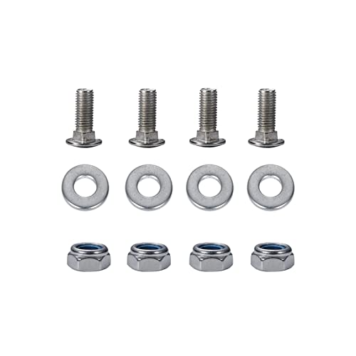 Mikatesi 1740912BMYP Snow Blower Skid Shoes Kit (Metal) for Murray Craftsman Briggs and Stratton Snowblower Snow Thrower Replacement Parts - Height Adjustment