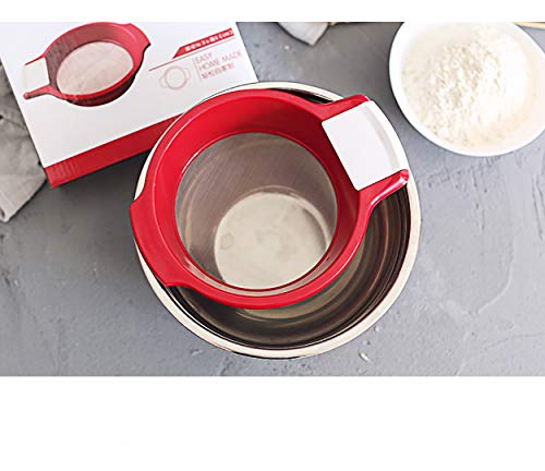 Mini manual flour sieve/juice filter/Sifting Pan Fine Mesh Strainer/Flour Sieve/Icing and Sugar Sifter,60 mesh 6.7 inch