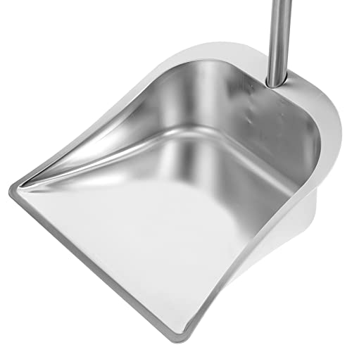 PATKAW Kitchen Decor Home & Kitchen Dustpan with Handle 1 Pc 79x27cm Metal Upright Dustpan Heavy Duty Handled Cleaning Supplies Stainless Steel Dustpan for Office Home Kitchen Mop