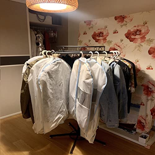 Rotatable Round Garment Rack, Adjustable Clothing Floor-Standing Display for Hanging Apparel and Placement of Accessories, Portable Metal Clothes Shelf for Retail and Boutiques
