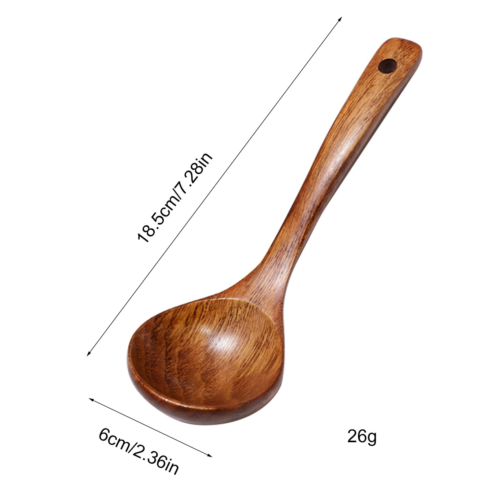 Soup Spoon Natural Japanese Wooden Soup Porridge Ramen Rice Long Handle Spoon Cutlery Suitable For Family Restaurant Ramen Rice Long Handle Spoon