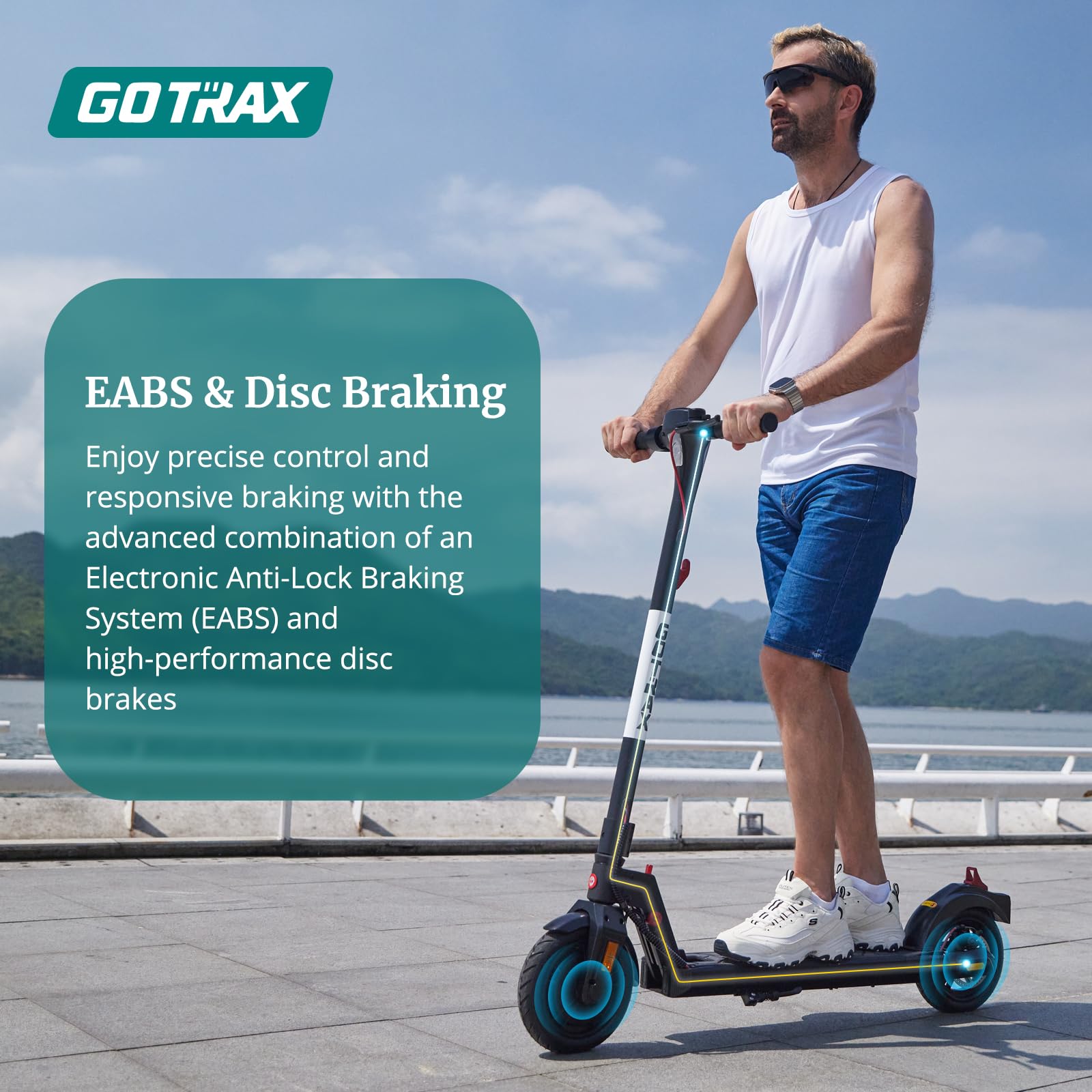 Gotrax APEX MAX Electric Scooter, 8.5" Pneumatic Tires, Max 19 Mile and 18Mph 350W Motor with Rear Single Shock, Bright Headlight and Taillight and Cruise Control, Foldable Escooter for Adult