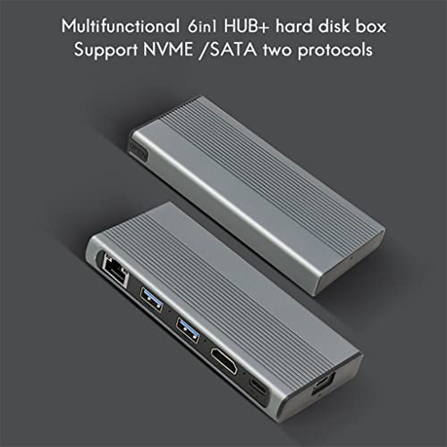 n/a USB C HUB Type C 3.1 to M.2 30Hz 1 10Gbps M.2 SSD Case Enclosure USB C HUB Splitter R Adapter