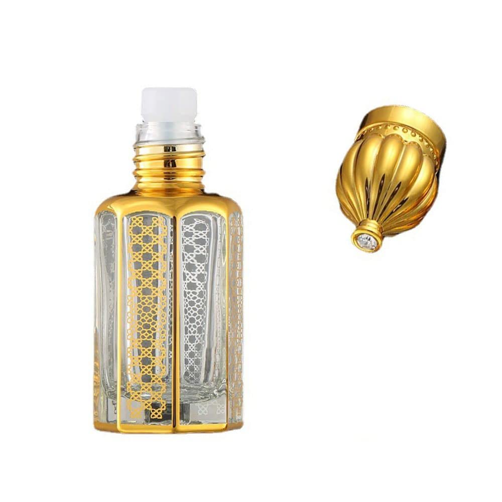Perfume Bottle Vintage Atomizer Spray Bottle, Cosmetic Container, Cosmetic Container, Crystal Glass Perfume Bottle, Empty Refillable Perfume Glass Bottle (6ml)
