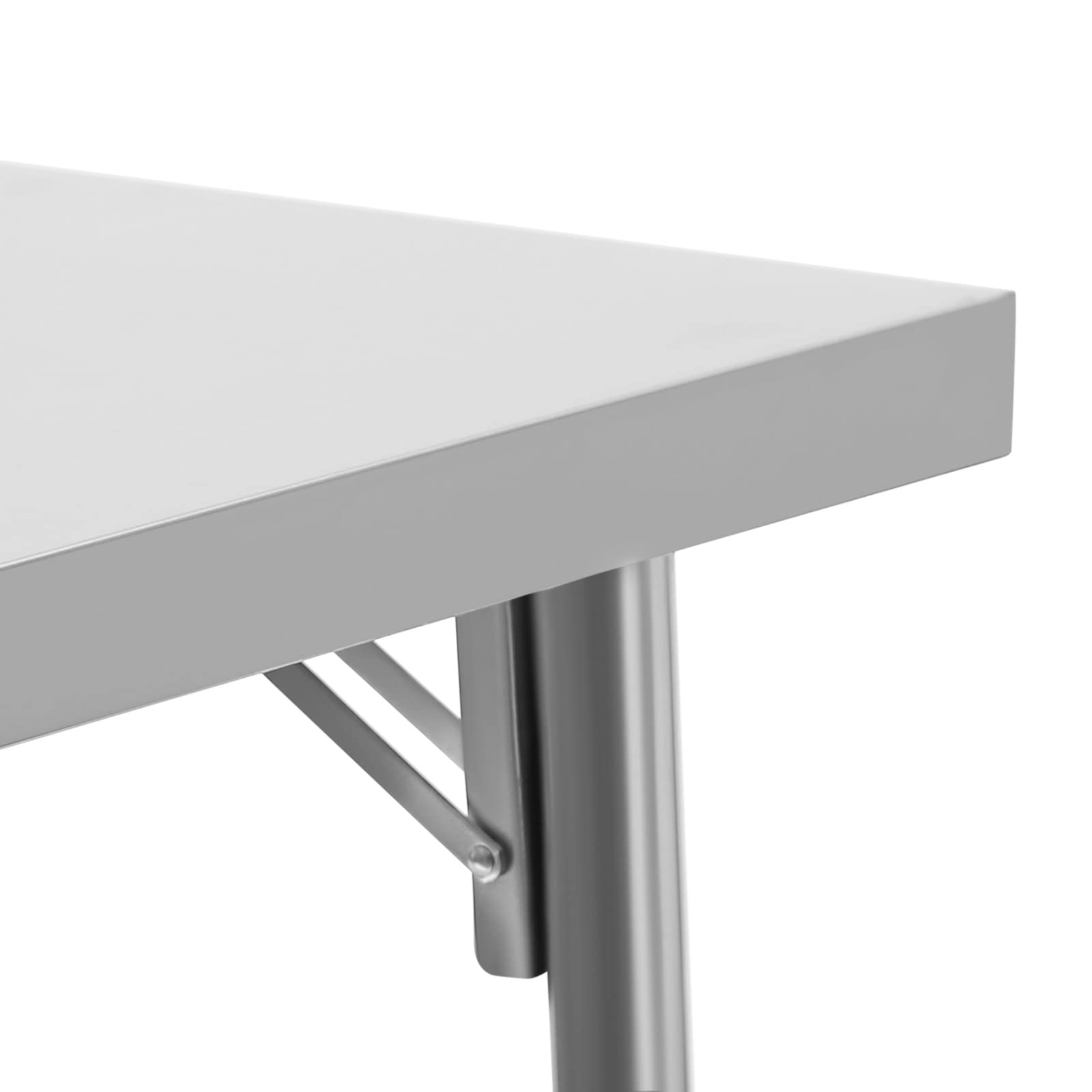 YIYIONCE Commercial Worktable & Workstation 48 x 24 In Stainless Steel Table Folding Food Workbench with 1102 LBS Load Heavy-duty Food Preparation Tables Kitchen Table for Restaurants Cafes | US STOCK