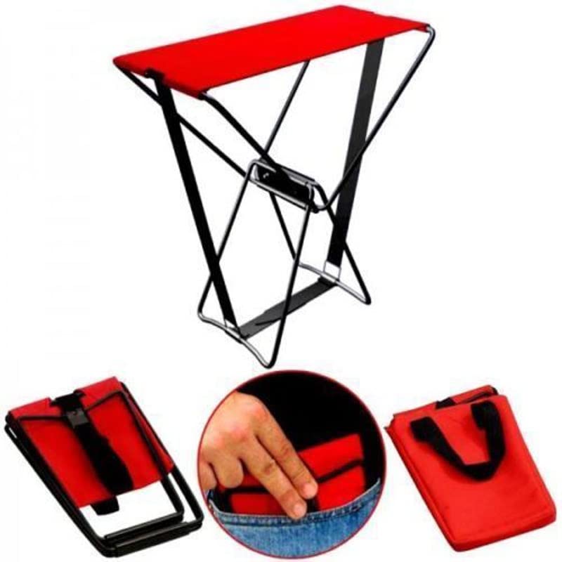 LMMDDP Portable Folding Chair Amazing Pocket Outdoor Fishing Stool with Carry Bag
