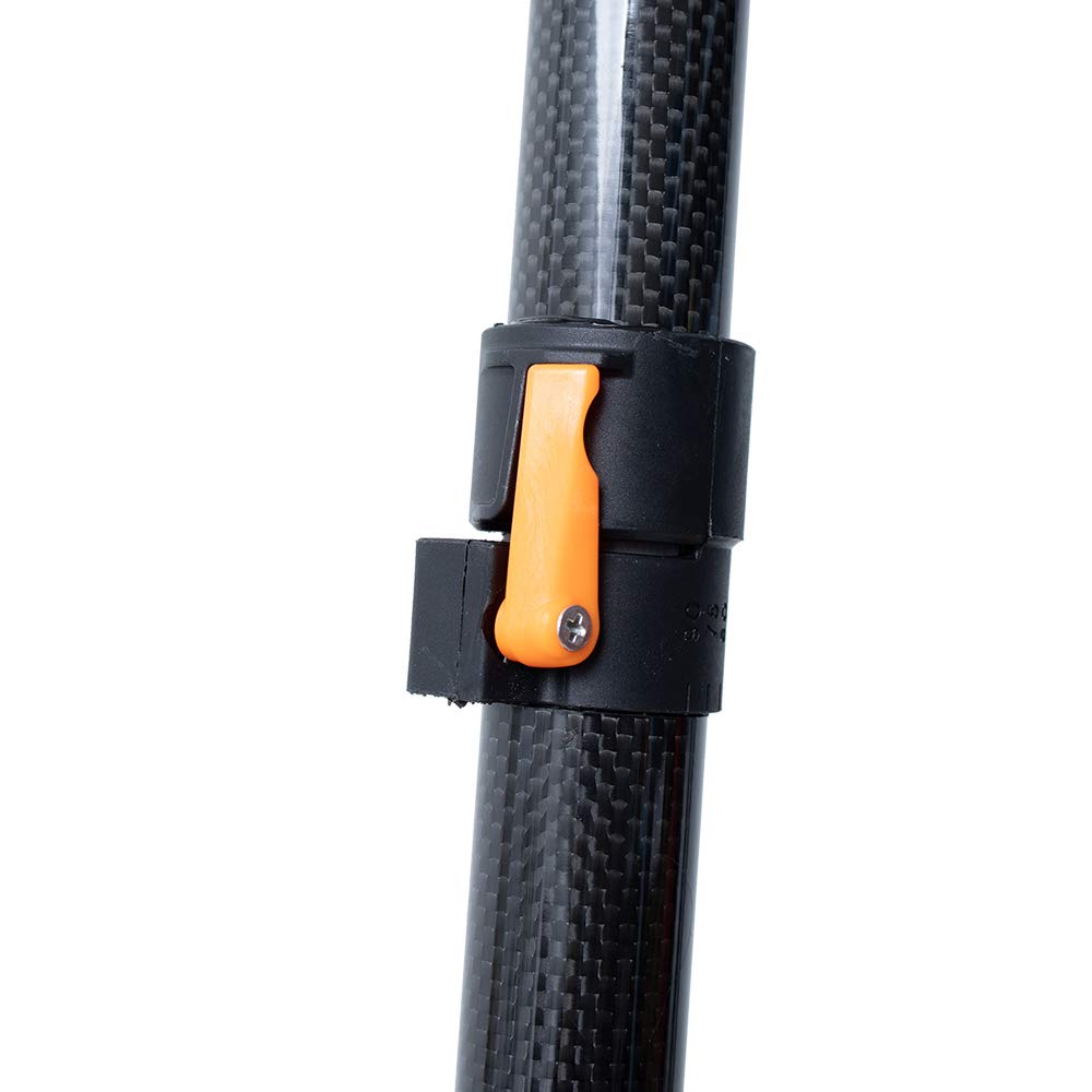 HEYTUR 4 Piece Kayak Carbon Adjustable Paddle with Carry Bag