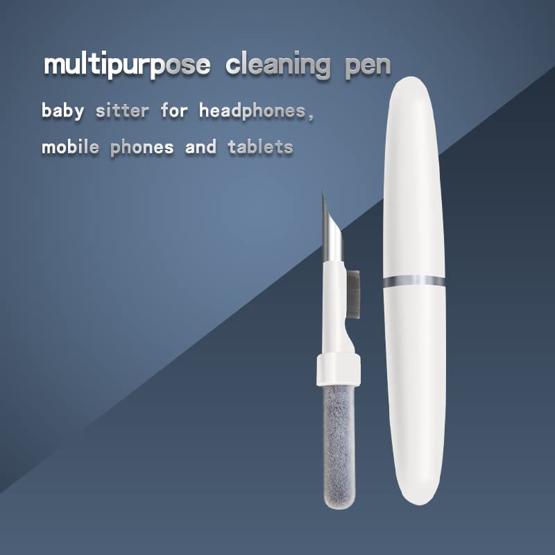 TIWABI 3 in 1 Cleaner Kit for Airpods 1 2 3 Pro Headphones Earbuds and Case Multi-Function Cleaner Kit with Brush and Soft Flocking Brush Multi-Function Cleaner Kit for Earphones Phone and Camera