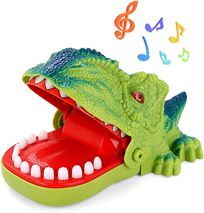 LUNNUN Dinosaur Tooth Toy Children's Game, Dinosaur bite Finger Dentist's Game Interesting Toys and Sounds, Age 4 and Above