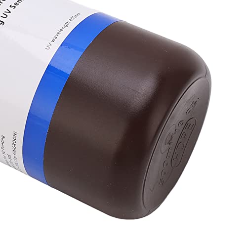 Photopolymer Resin, 500g LCD DLP High Toughness 3D Printer Resin UV Curing for Model(Transparent)