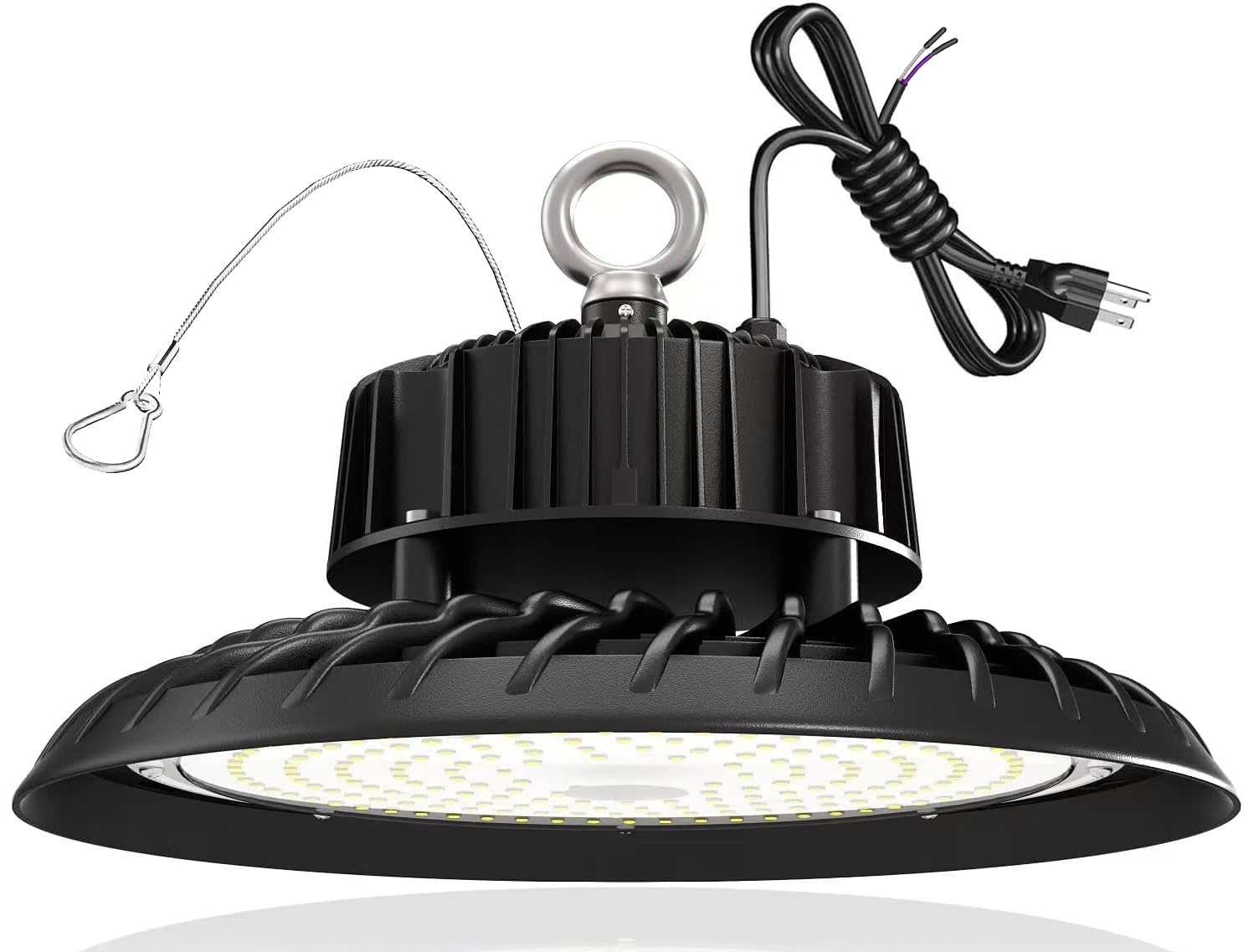 Super Bright 300 Watt High Bay Led Lights 43500LM 5000K, 30% Brighter Than Normal LED, 0-10V Dimmable UL Listed for Commercial Warehouse Shop Factory Barn Garage Lighting AC100-277V, IP65
