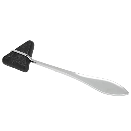Percussion Hammer, Comfortable Hitting Trilateral Shaped Neurological Diagnostic Hammer Moderate Strength for Skin Surfaces