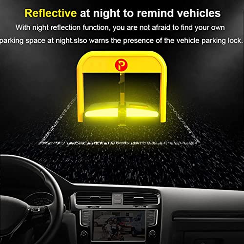 Smart Lock Parking Bollard, Parking Space Lock Folding Parking Barrier, Car Park Driveway Guard Saver Automatic Barrier Remote Controlled for Home, Business, Office