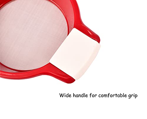 Mini manual flour sieve/juice filter/Sifting Pan Fine Mesh Strainer/Flour Sieve/Icing and Sugar Sifter,60 mesh 6.7 inch