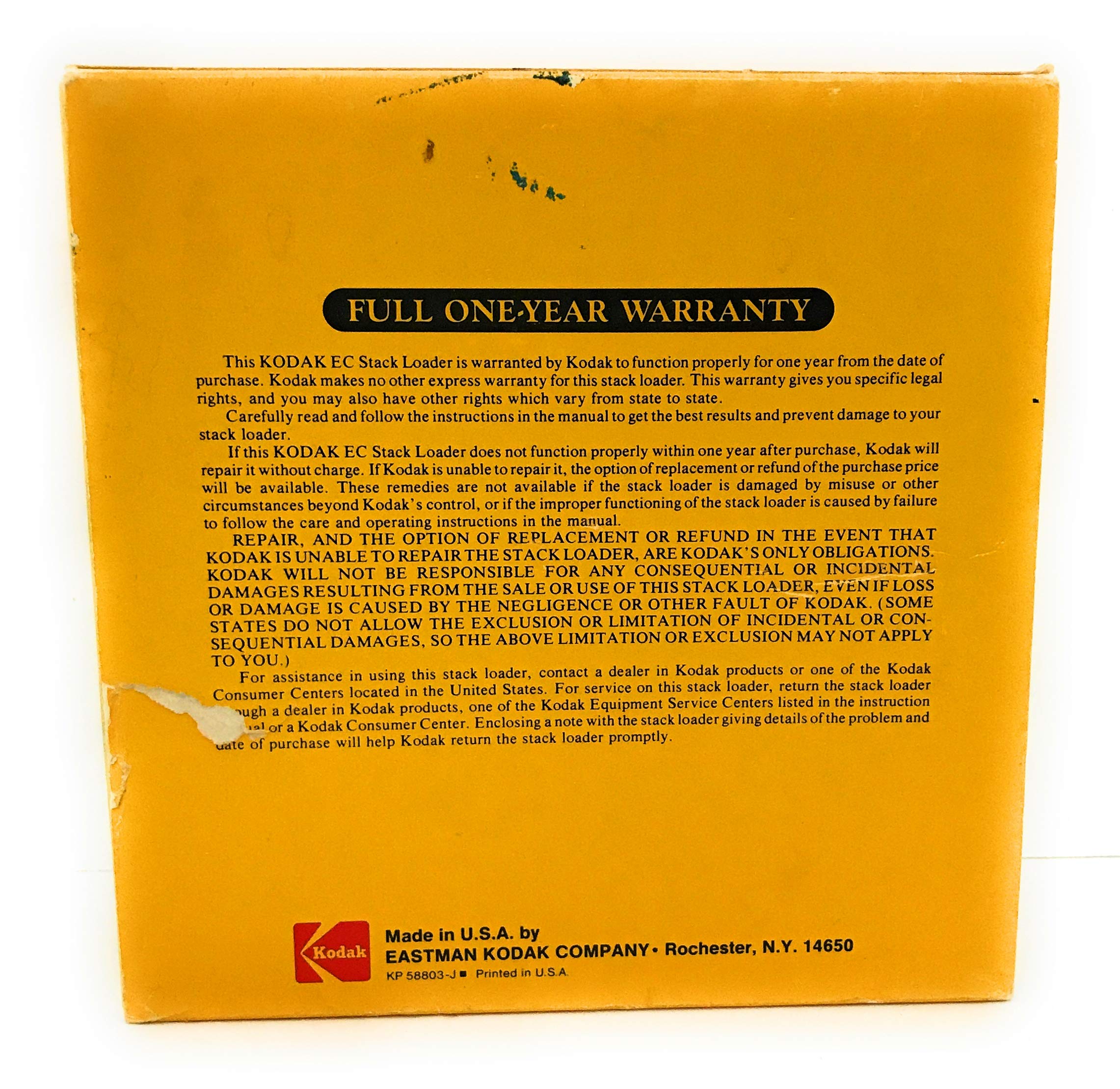 Kodak EC Stack Loader/EC40