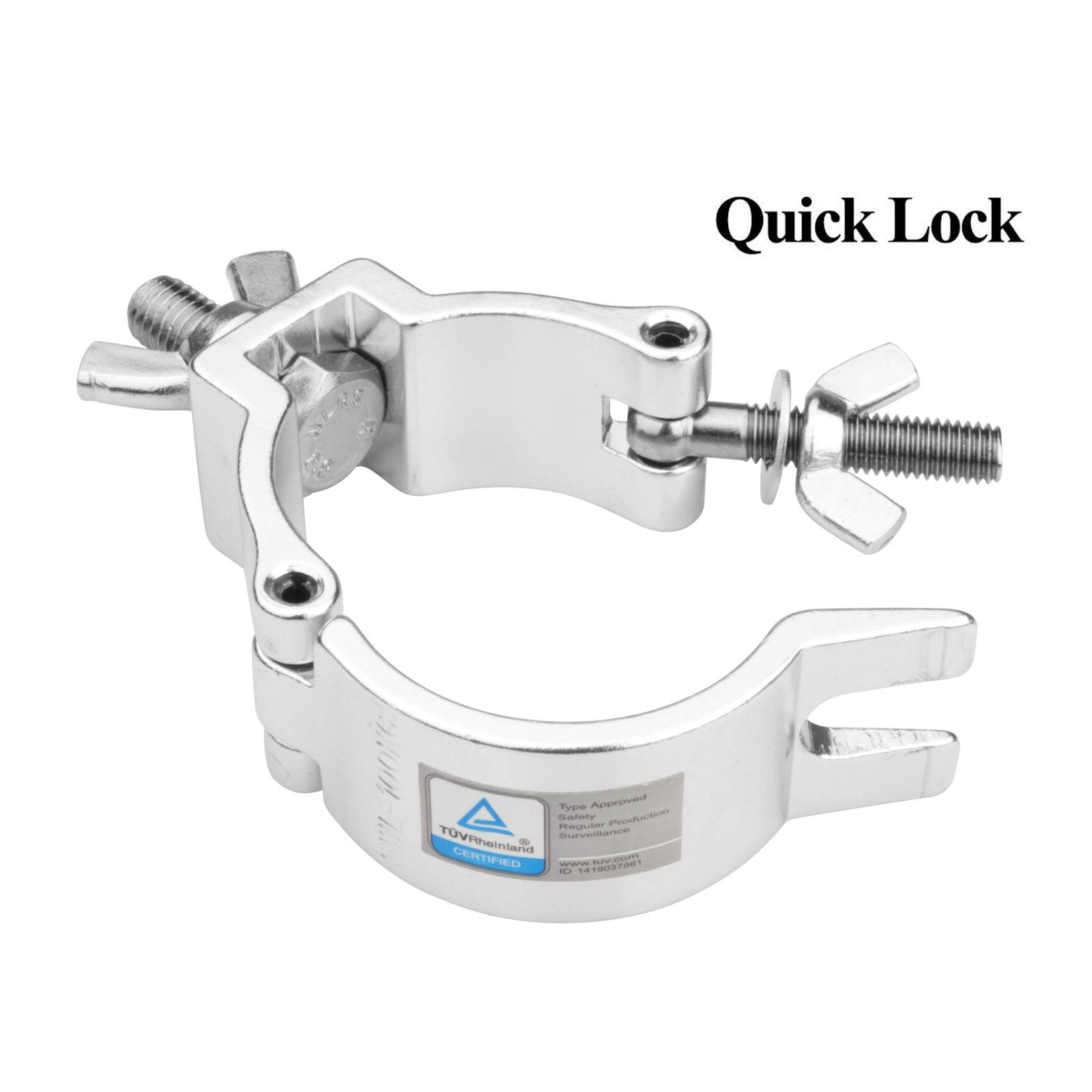 GBGS 8 Pack O-Clamp 2 Inch Lighting Mount Aluminum Alloy Finish Heavy Duty 220 Pound, TUV Certificated