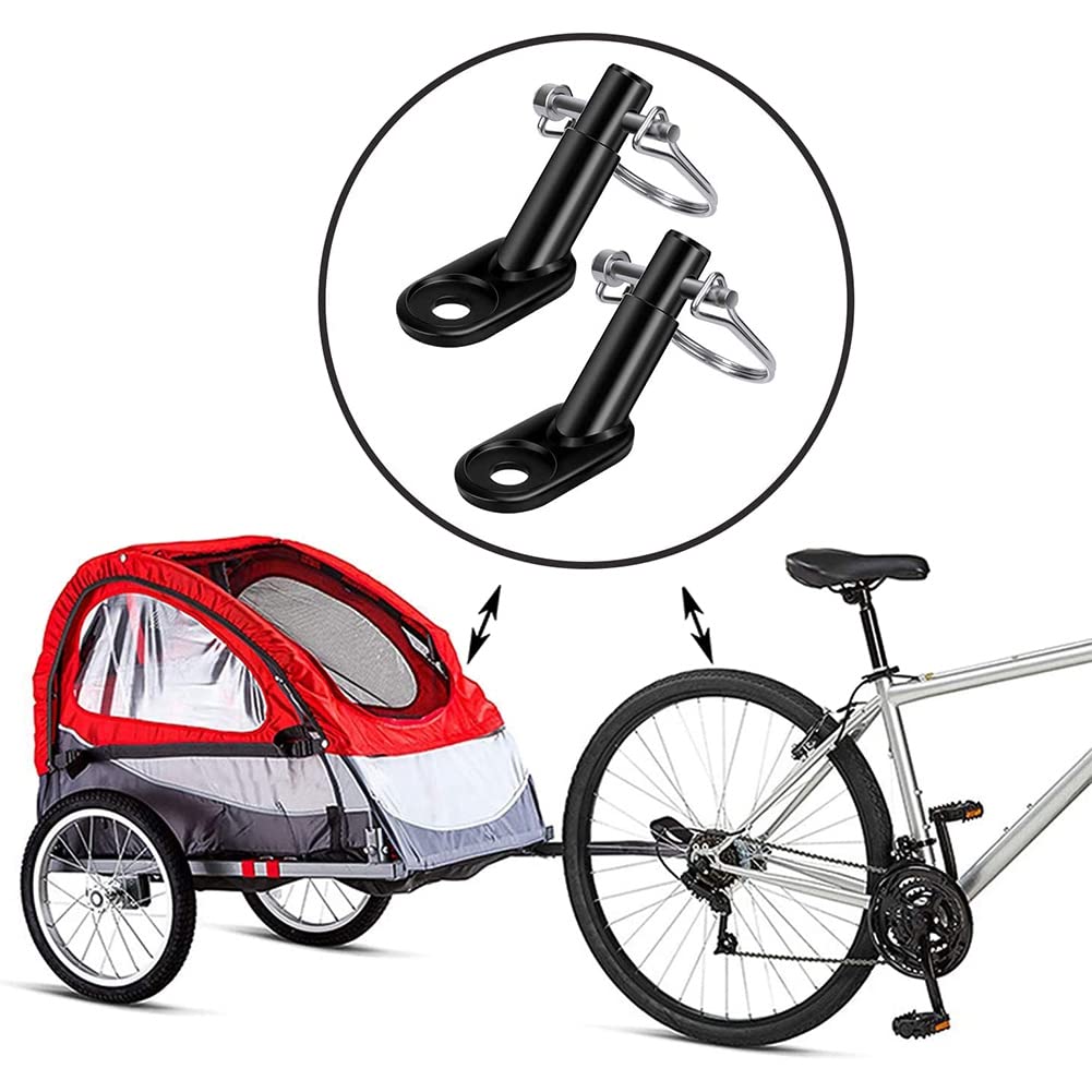 Lodokdre Bicycle Trailer Coupling Bicycle Towing Hitch with Locking Pin for Baby Trailer Traction Head with Snowflake Tool