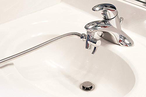 SmarterFresh Faucet Diverter Valve With Aerator and Male Threaded Adapter, Faucet Adapter for Hose Attachment, Faucet Connector for Water Diversion