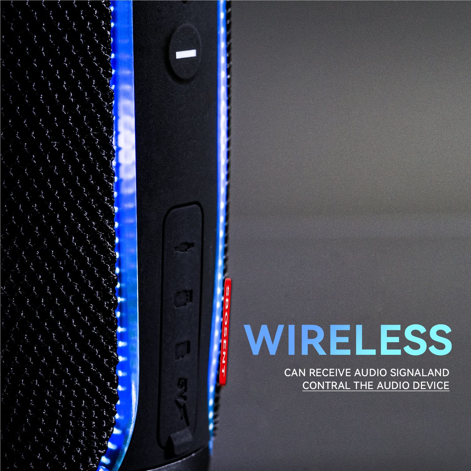 SBOSENT Bluetooth Portable Speaker, Wireless Bluetooth Speakers V5.1USB Card, Micro SD Card and FM Radio, Wireless Speakers with Bluetooth for Outdoor, Indoor, Travel, Beach, Camping (Black)