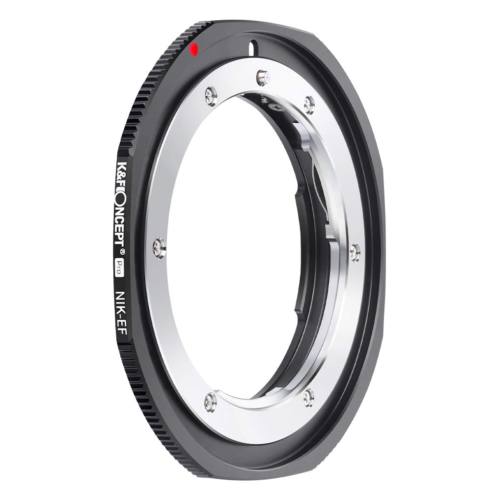 K&F Concept Updated NIK to EOS Adapter, Manual Lens Mount Adapter for Nikon F/AI Mount Lens and Canon EOS EF EF-S Mount Camera