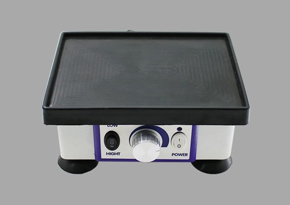 VIBURISH Lab Small Square Quartet Vibrator - Plaster Oscillator Gypsum Mixing Machine with High/Low Control Function