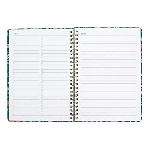 Letts Spring Valley Academic Weekly/Monthly Planner, 18 Months, July 2023 to December 2024, Week-to-View, Wiro Binding, Multilingual, A5 Size, 8.25" x 5.875", Green (C031798-24)