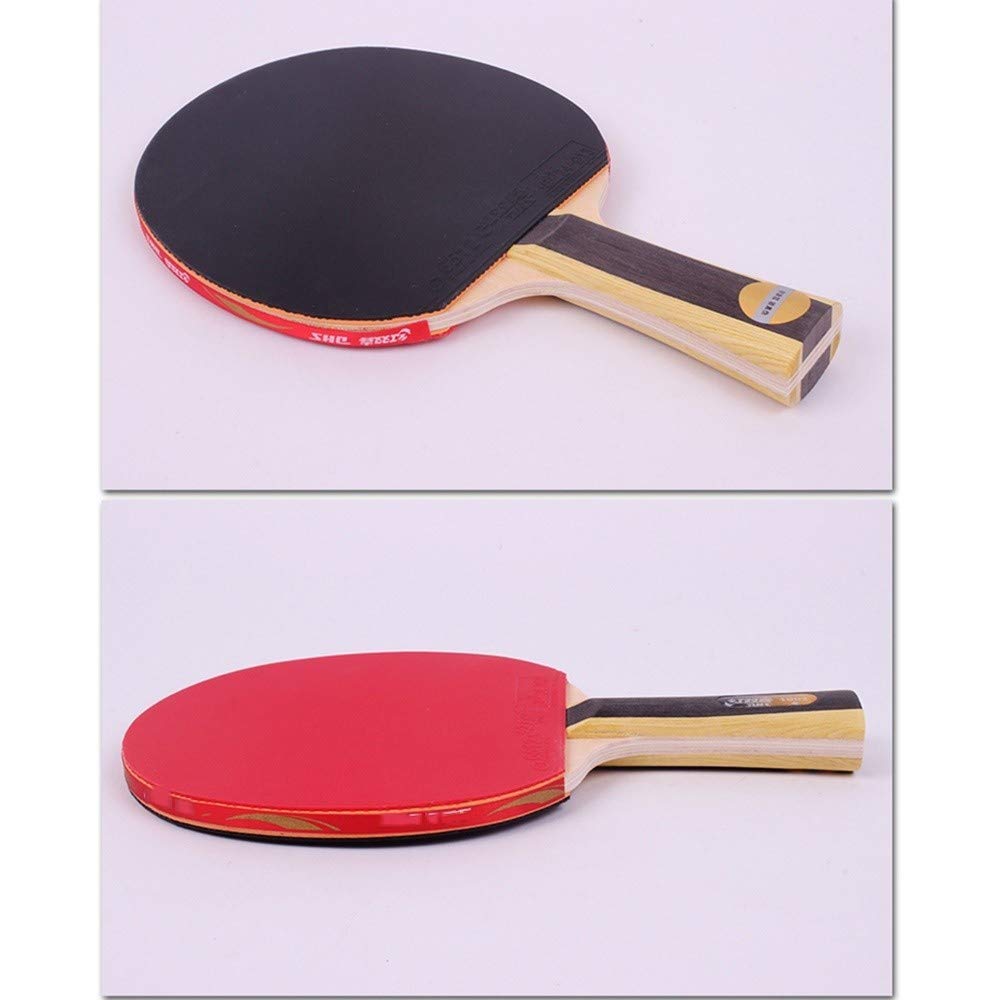Hewen-Ping Pong Set 1 Star Portable Professional Pingpong Racket Table Tennis Bat Pingpong Paddle for Trainers, Amateurs, Beginners, Expert Table Tennis Bat (Size : Short)