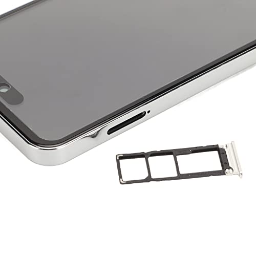 Mobile Phone, 100V to 240V Dual Card Dual Standby Face Unlock Smartphone with Lithium Battery 4000mAh for Playing Games (White)