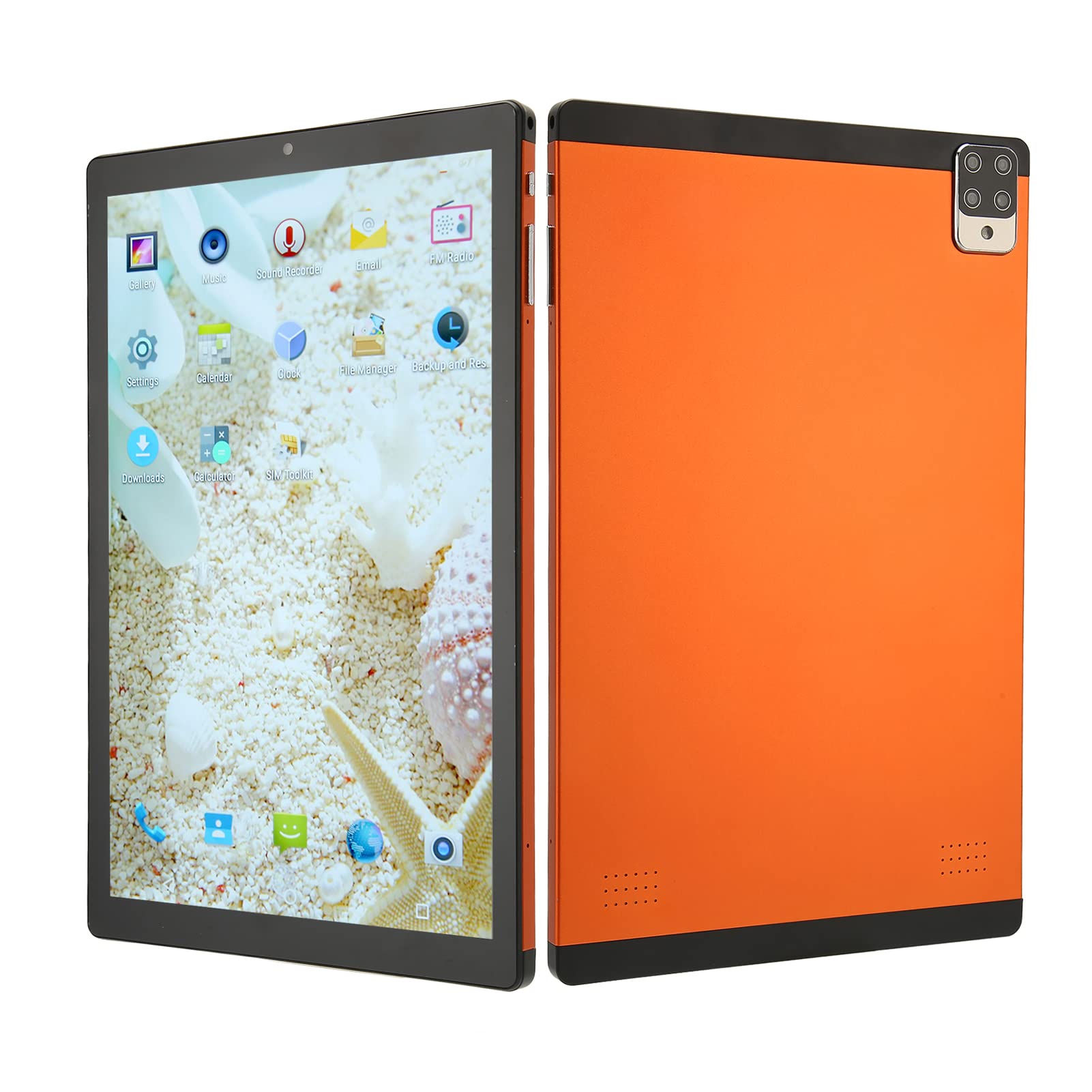 Qinlorgo 10.1 Inch Tablet, HD Tablet 100-240V Front 5MP Back 13MP 1920x1080 IPS 6000mAh 11.0 for Reading (US Plug)