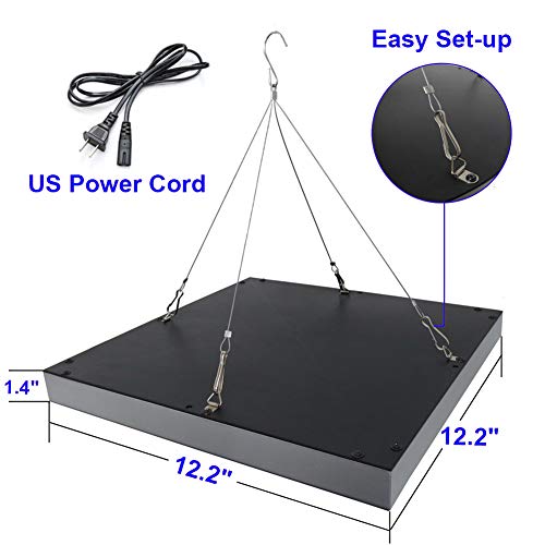 Osunby LED Grow Light 75W UV IR Growing Lamp for Indoor Hydroponic Plants