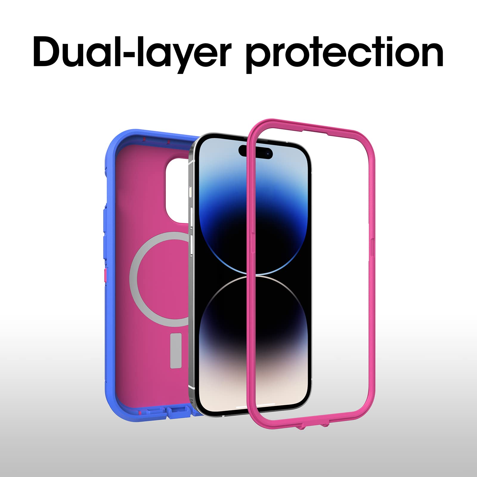 OtterBox Defender Series XT Series for iPhone 14 Pro Max (ONLY) - Blooming Lotus (Pink)