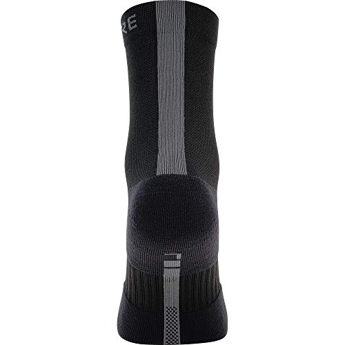 GORE WEAR M Mid Socks, Black/Graphite Grey, 10.5-12