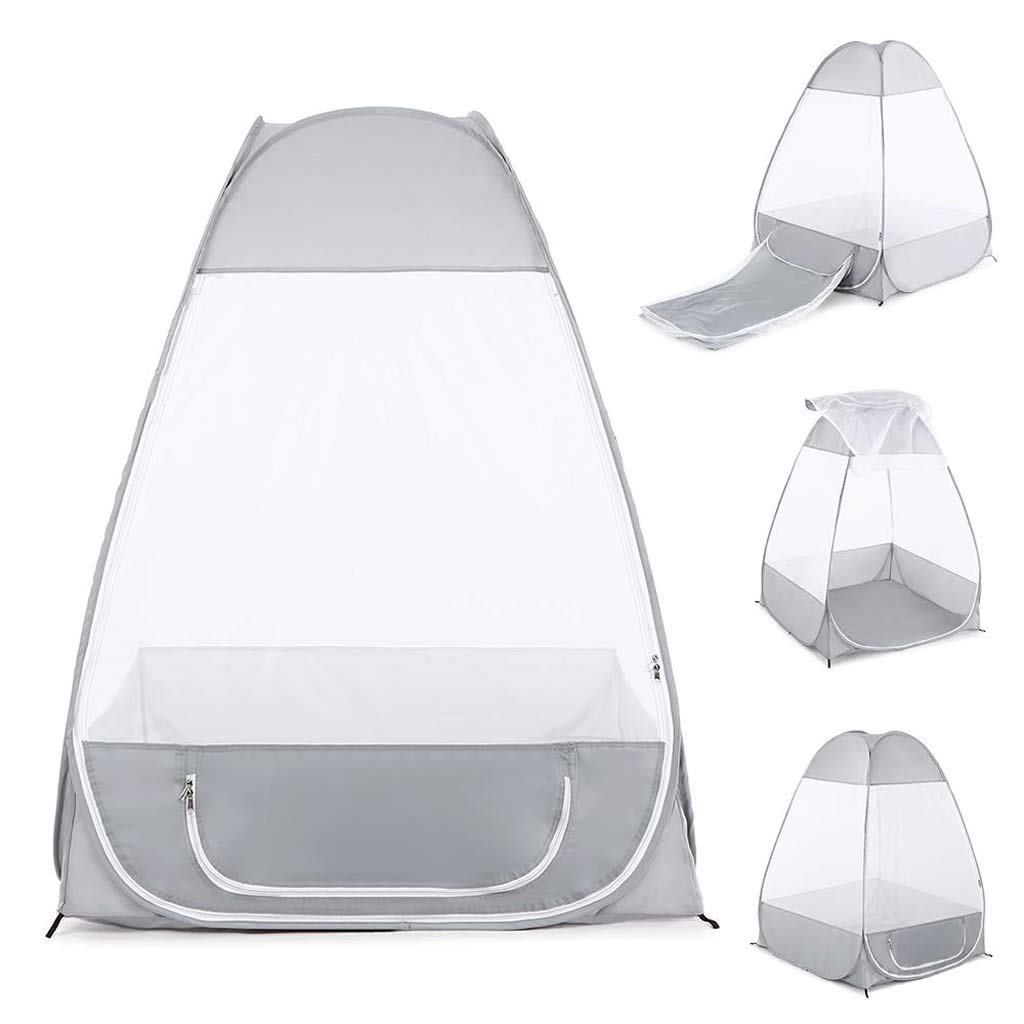 Gbyao Tent Outdoor Mosquito Net Meditation Camping Tent Single Sitting Separate Outdoor Protective Hut Quick Folding Camping Tent Yoga Supply