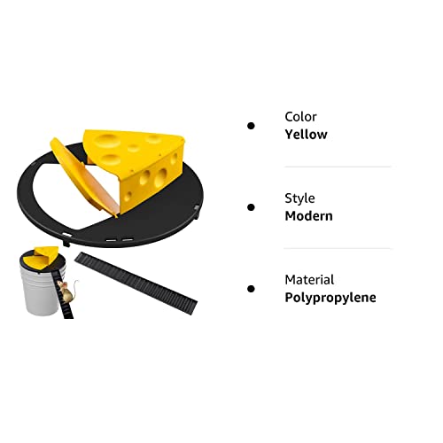 Mouse Trap Bucket, Bucket Lid Mouse Trap,Reusable Humane Mouse Traps for House Indoor,Auto Reset Rat Trap Compatible 5 Gallon Bucket(1 Pack