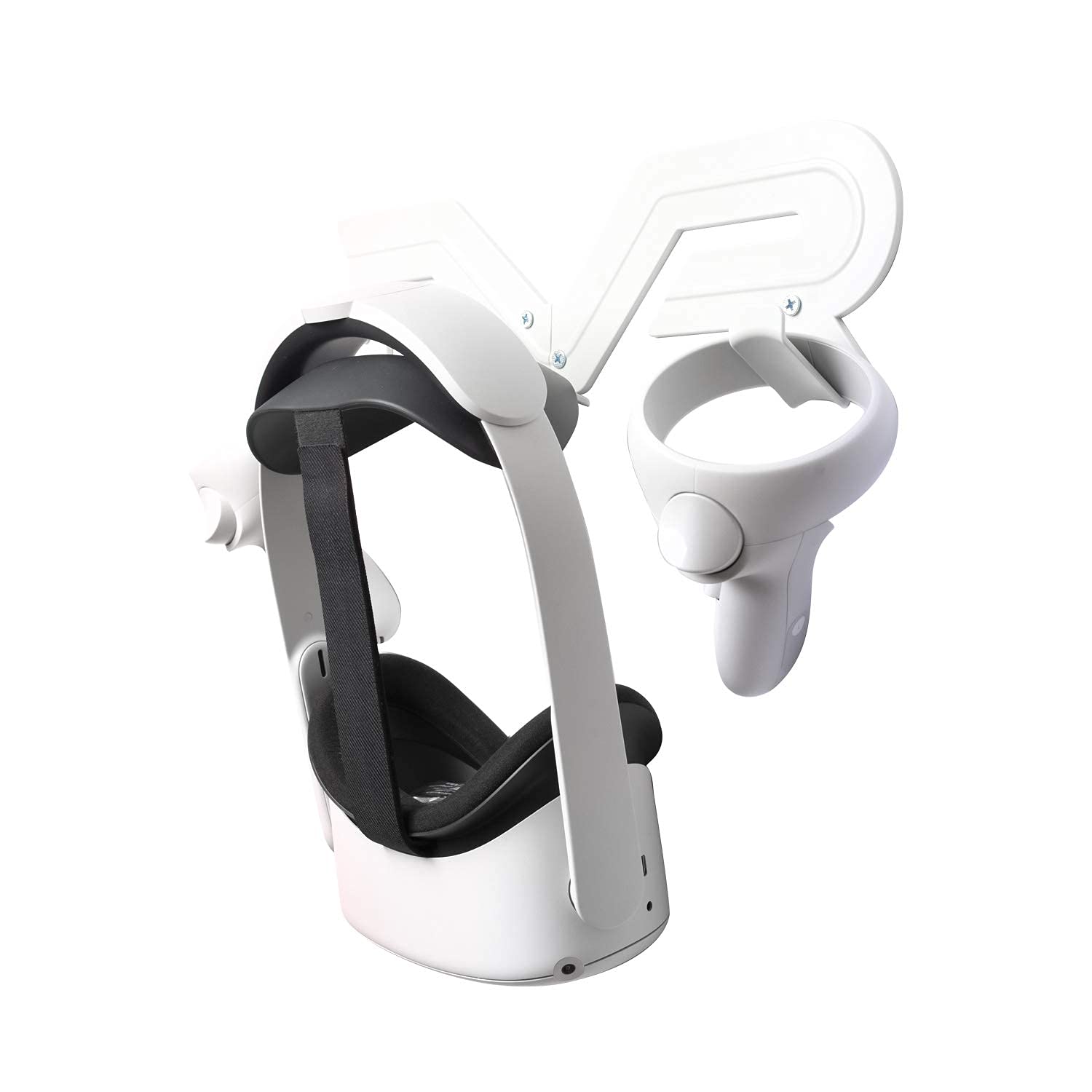 Long Stick Handle Bracket and VR Headset and Controller Wall Mount Storage Stand Hook Compatible for Quest 2