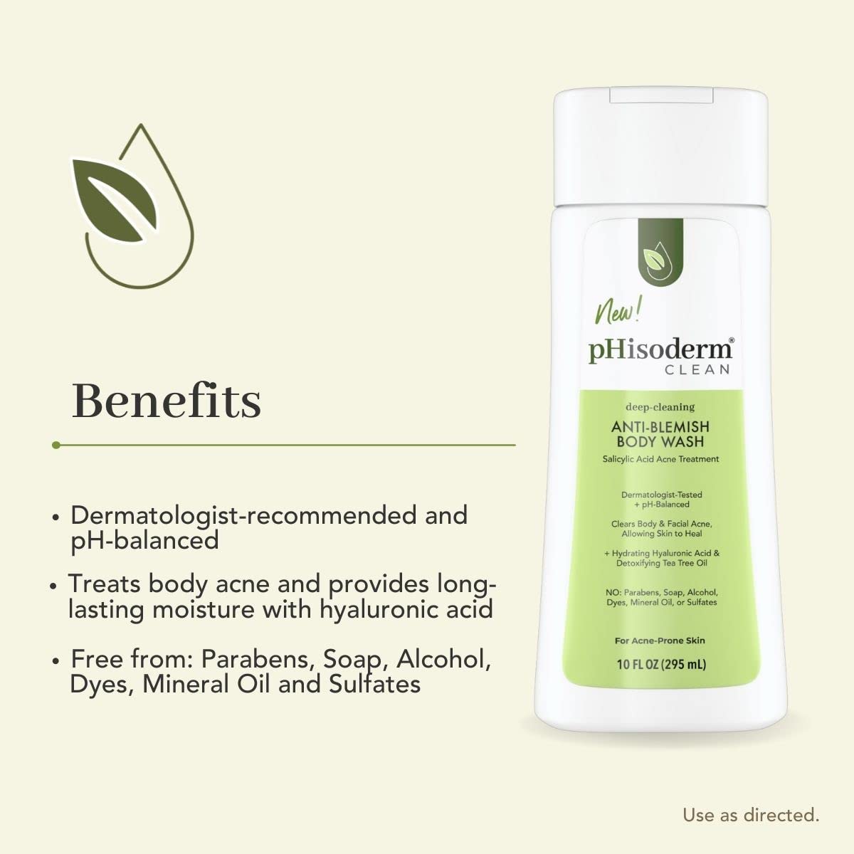 Phisoderm® Clean Anti-Blemish Body Wash - 10 Fl Oz